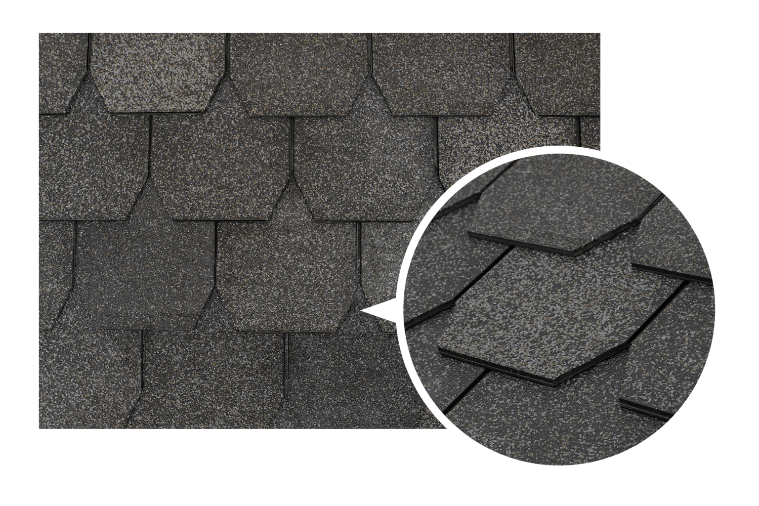 F Wave Synthetic Shingles | Impact Resistant | Slate & Shake