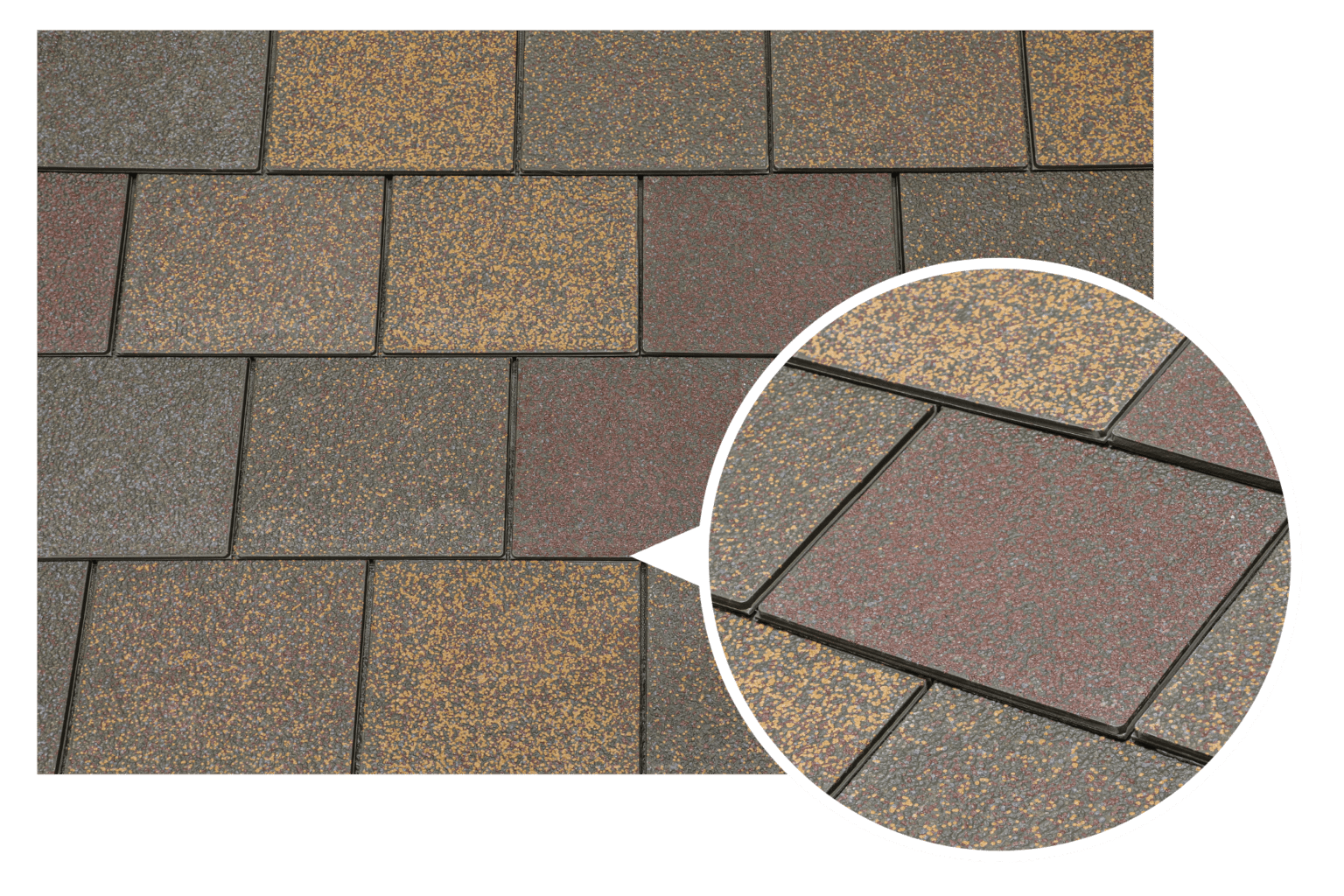 REVIA Designer Slate Synthetic Shingles | F Wave